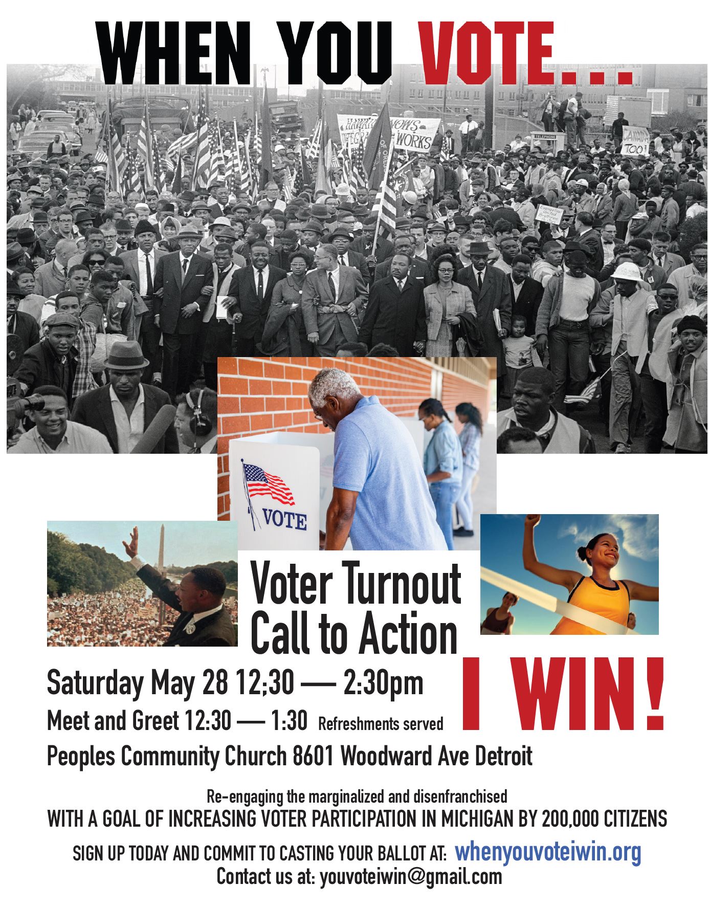Detroit Voter Turnout Call to Action – Voting Access For All