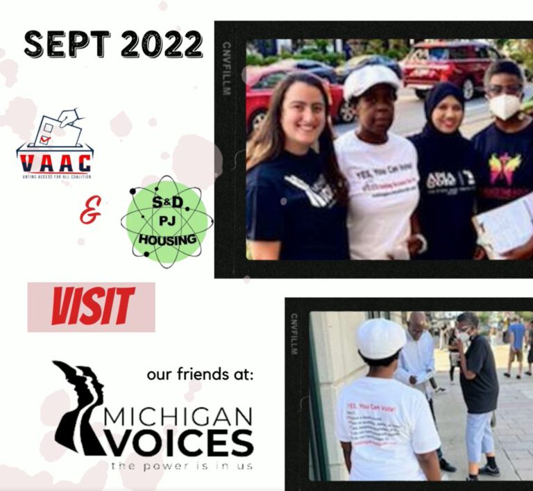 Thank you, Michigan Voices! – Voting Access For All