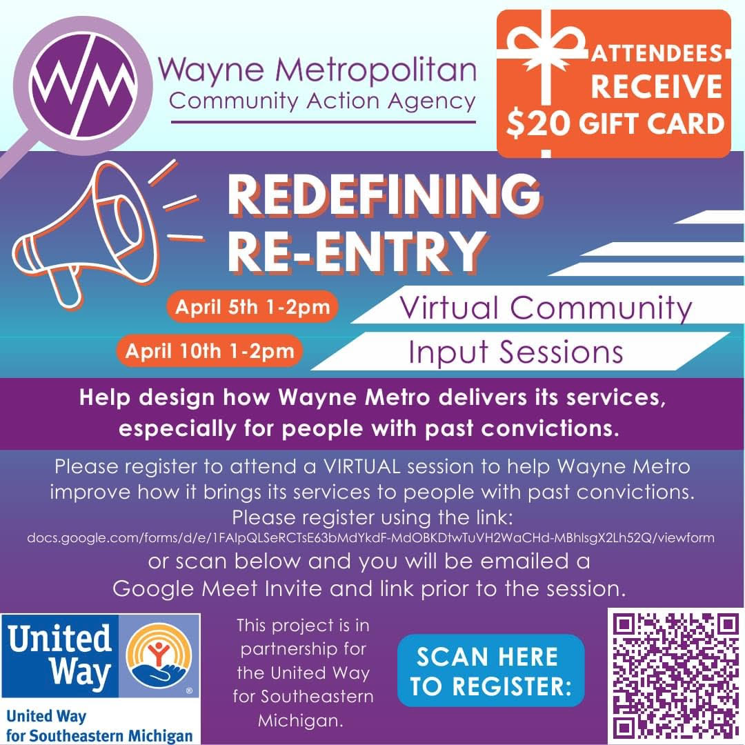 Redefining Re-entry Community Input Sessions – Voting Access For All