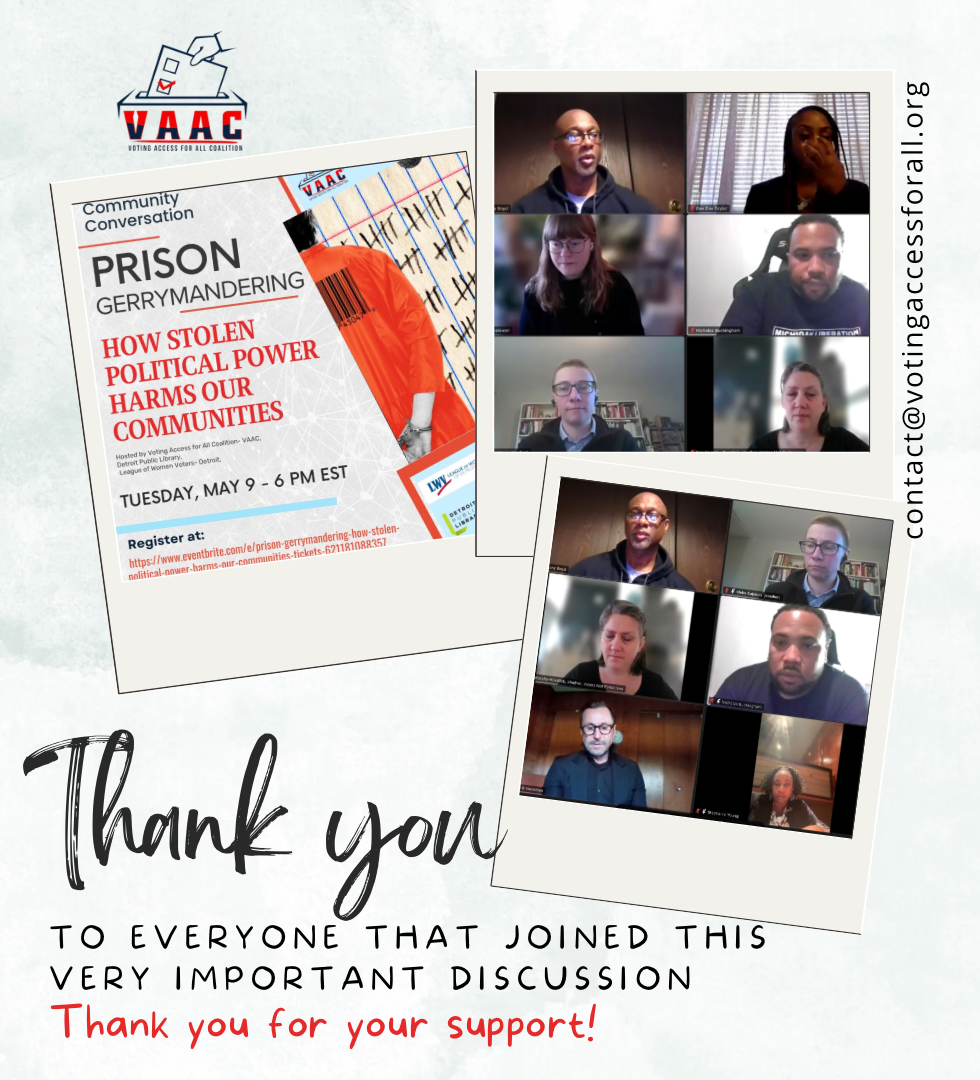 Support the call to end Prison Gerrymandering in Michigan – Voting ...