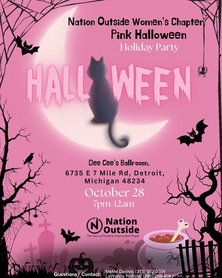 Nation Outside Pink Halloween – Voting Access For All
