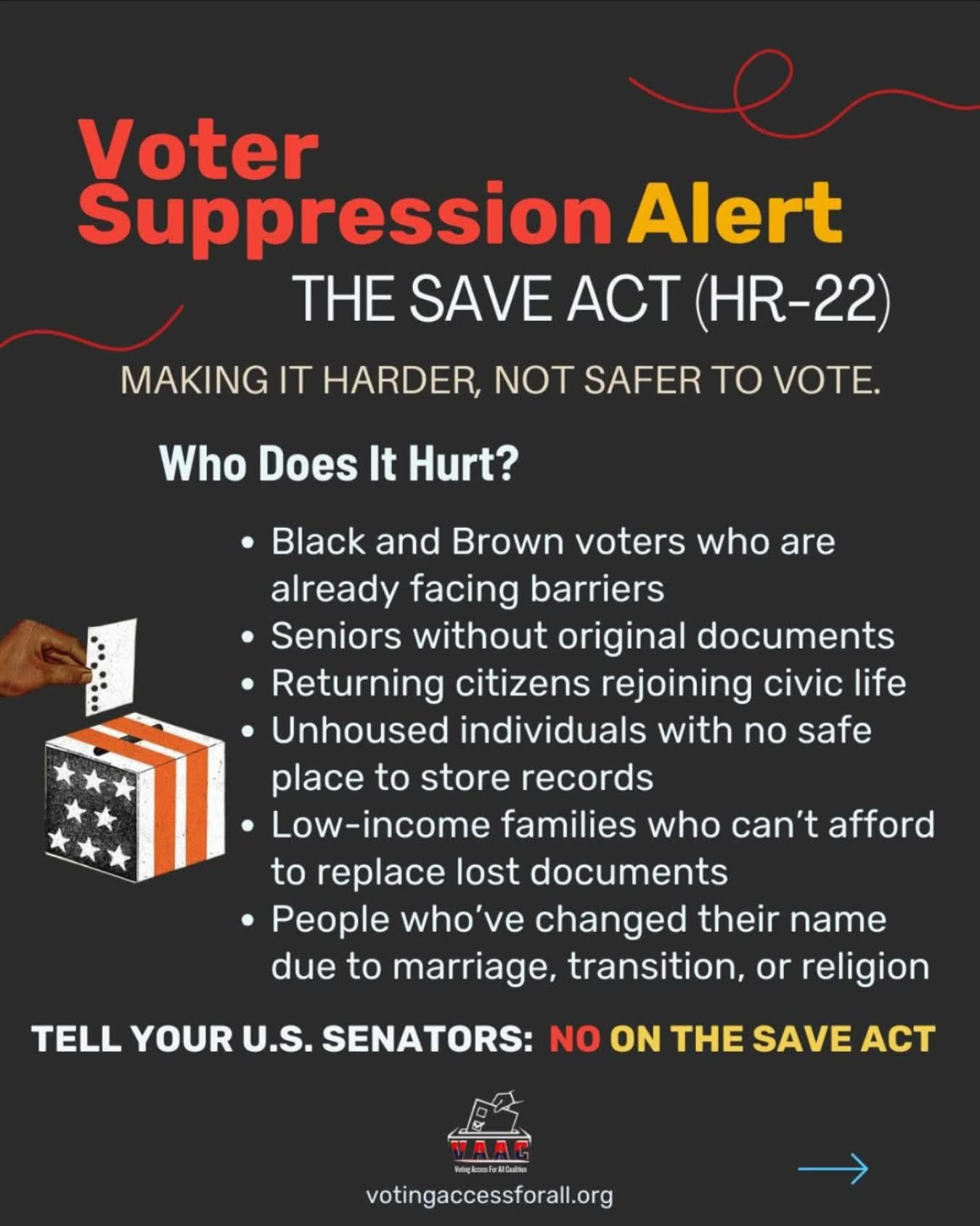 The SAVE Act Is Voter Suppression. Here’s How We Fight Back – Voting Access For All